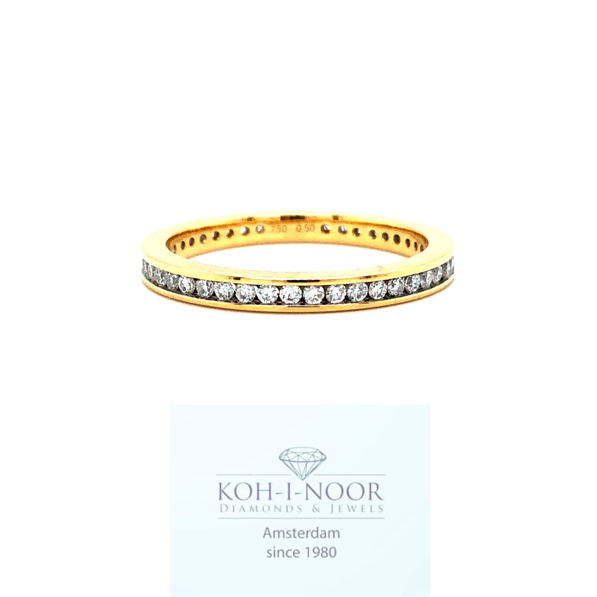 Alliance Ring rail zetting 18krt Geelgoud • Diamanten-winkel.nl